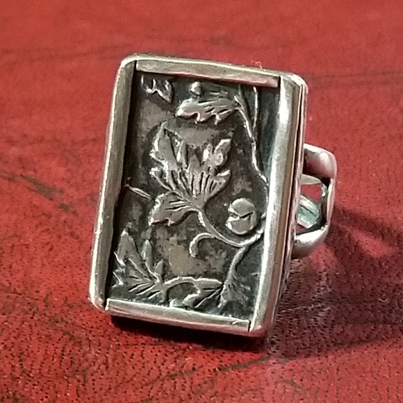 Silpada | Jewelry | Rare Silpada Sterling Silver Leaf Ring | Poshmark